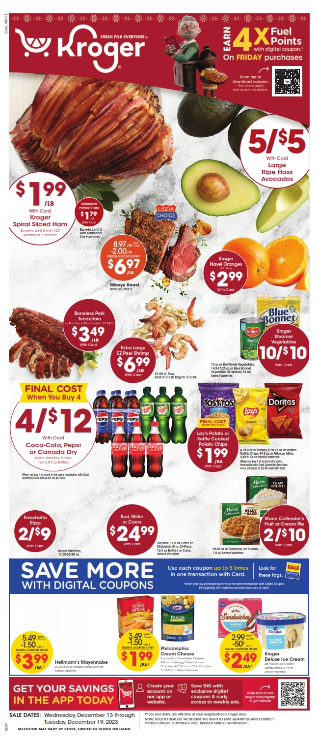 Kroger Weekly Ad Preview valid December 20 - December 26, 2023