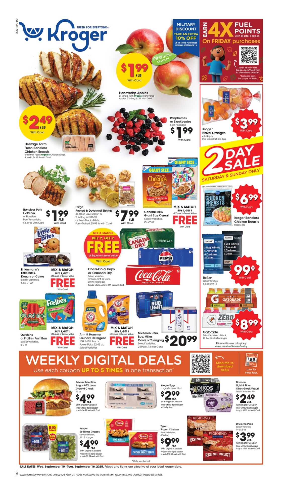 Kroger Weekly Ad Preview valid September 10 - September 16, 2025